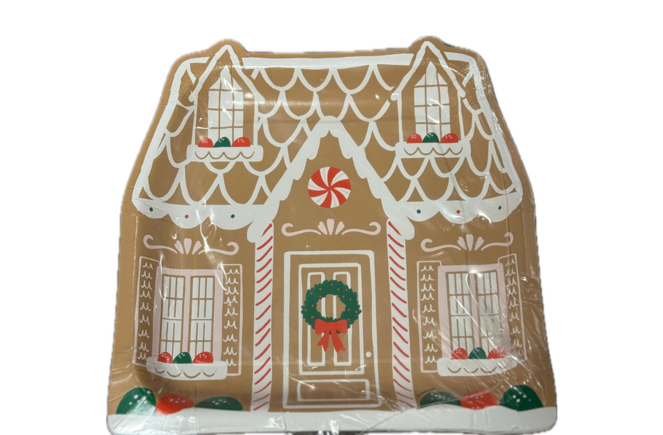 Unique - Gingerbread House Plate – Party Rock